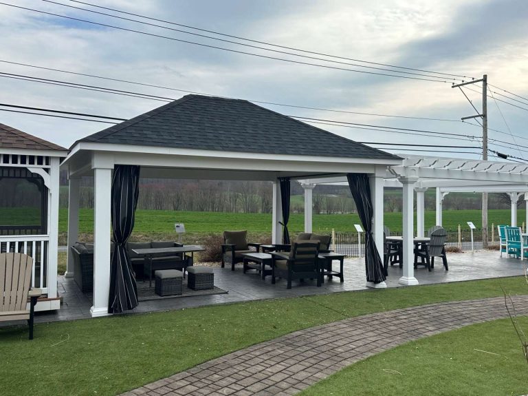 Classic Outdoor Pavilions with Square Posts | Stoltzfus Structures