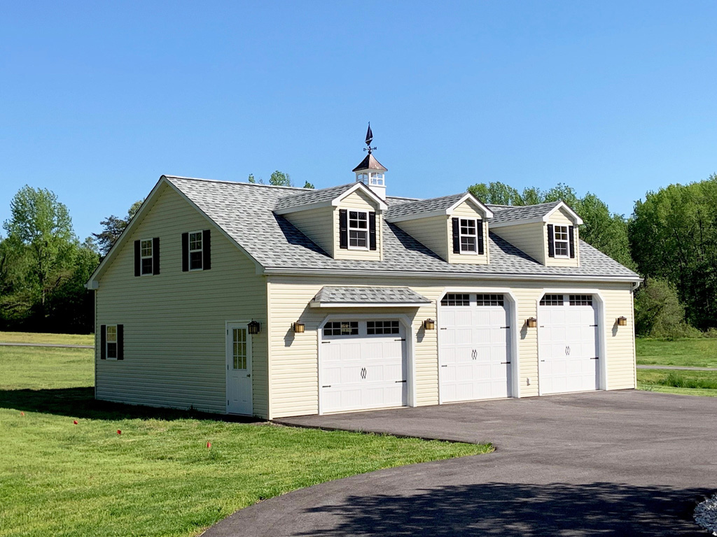 Featured Project: 2-Story A-Frame Garage with Dormers | Stoltzfus ...
