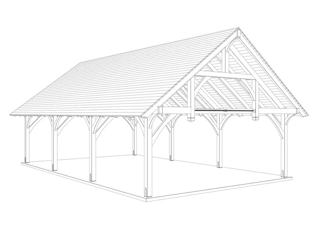 Denali Timber Frame Pavilion | Luxury Outdoor Structure | Stoltzfus ...
