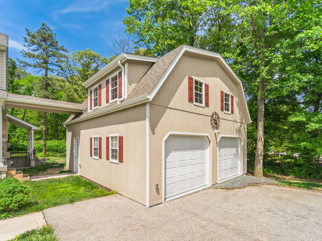 2-Car 2-Story Gambrel Garage Featured Project | Stoltzfus Structures